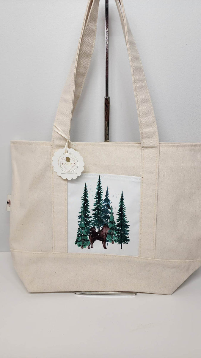 Double Sided Sublimated Cream Canvas Totes- Multiple Styles ...